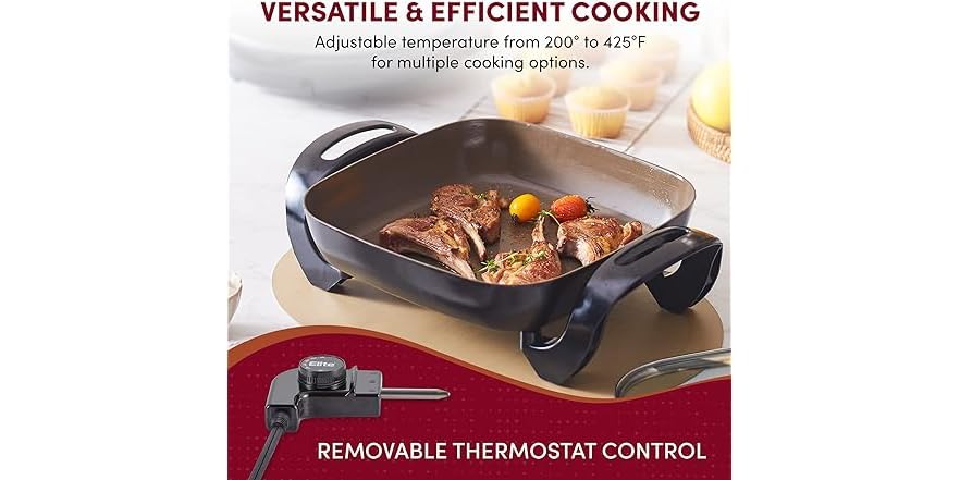 Elite Gourmet Electric Skillet