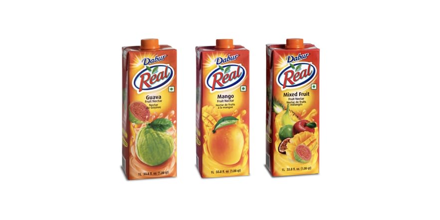 (3 Pack) Dabur Real Fruit Nectars 3 pack