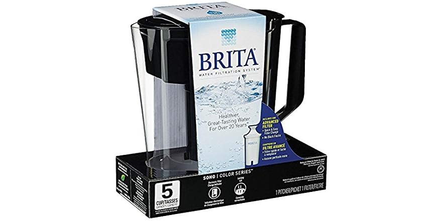 Brita Soho Black Pitcher Water Filtration Syst