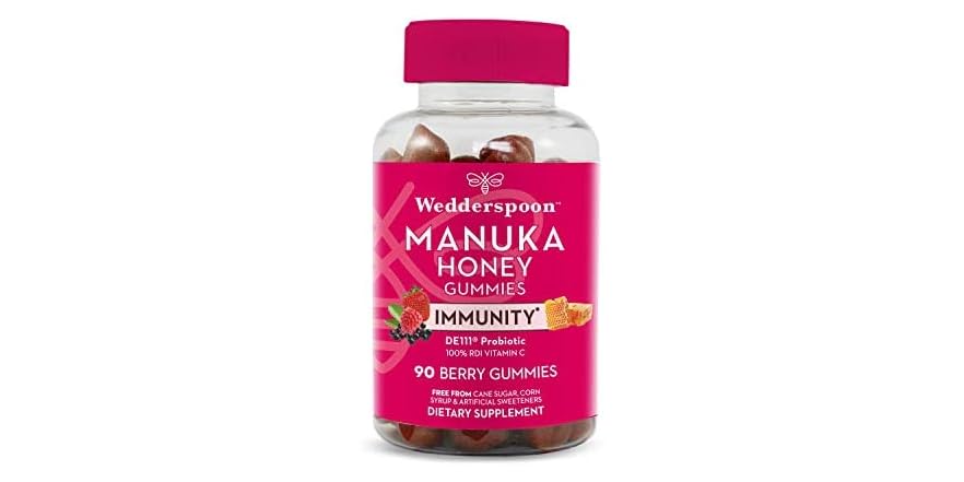 Wedderspoon Manuka Honey Immunity Gummies, Mixed Berry - 90 Chewables
