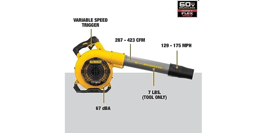 DeWALT DCBL770X1 FLEXVOLT 60V MAX* Blower Kit