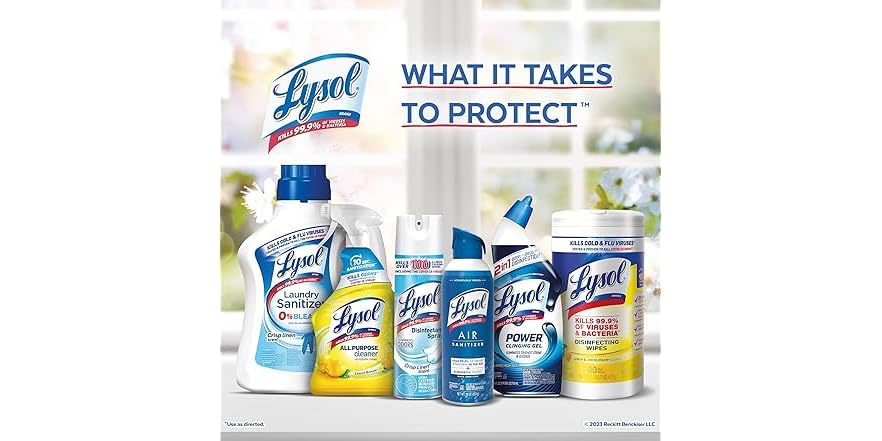 (5 Pack) Lysol Power Toilet Bowl Cleaner Gel