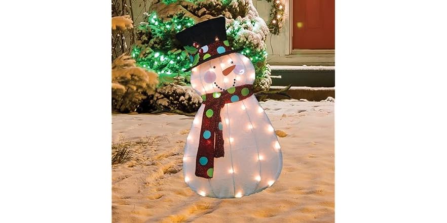 ProductWorks 32-Inch Pre-Lit Snowman