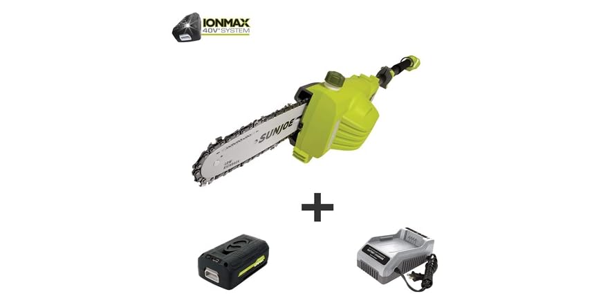 Sun Joe 40V Multi-Angle Pole Saw 8" Kit