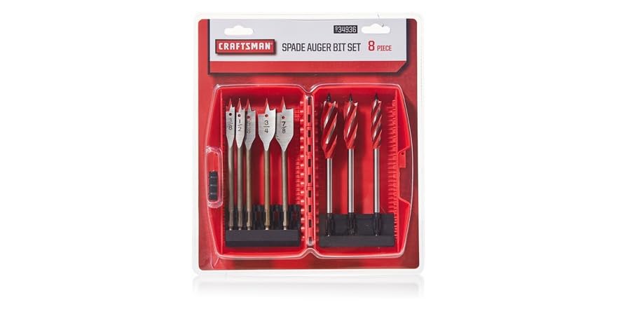 Craftsman 8-Piece Spade Auger Bit Set