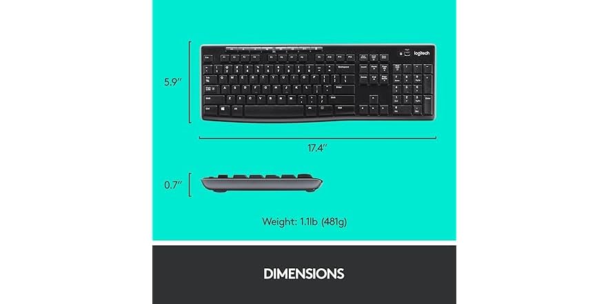 Logitech Keyboard/Mouse 920-004536 Wireless Combo