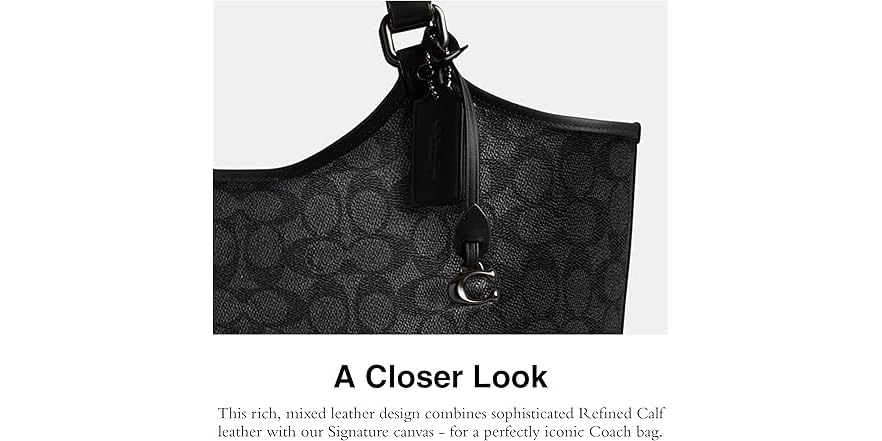 Coach Day Tote, V5/Charcoal Black