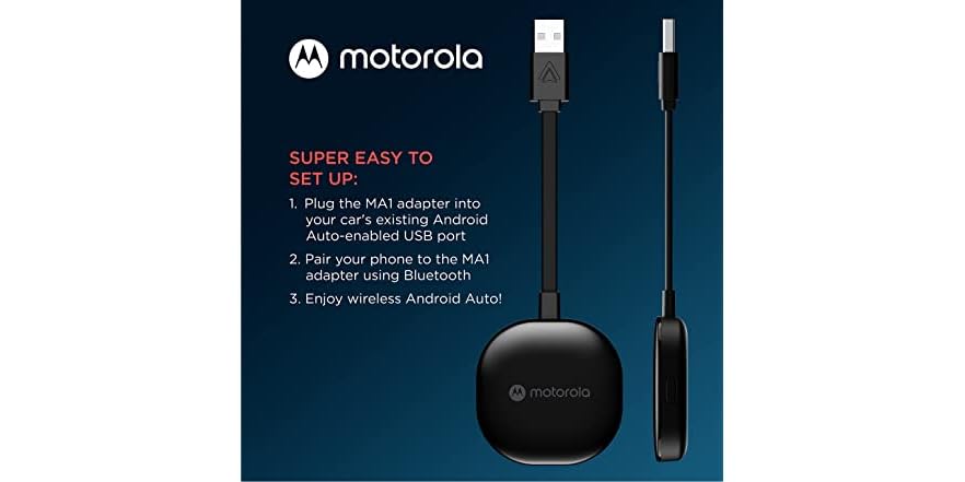 Motorola MA1 Wireless Android Auto Car Adapter