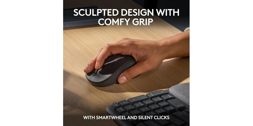 Logitech Wave Keys MK670 Wireless Ergonomic Combo (Open Box)