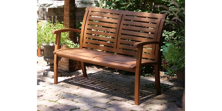 Outdoor Interiors Luxe Eucalyptus Bench