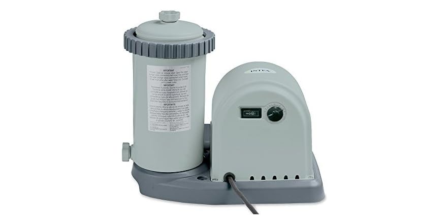 Intex Krystal Clear Cartridge Pool Filter Pump, 1500 GPH