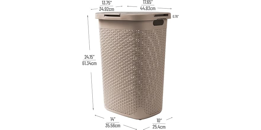 Mind Reader Slim Hamper 60L 2pk