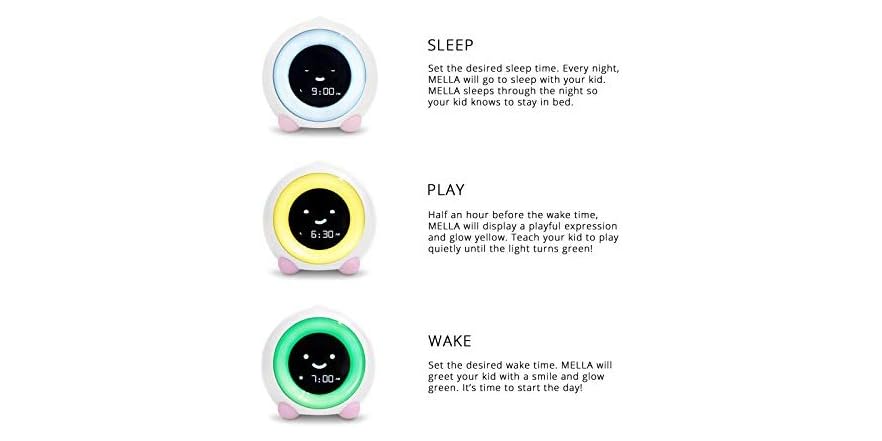 LittleHippo Mella Children's Alarm Clock