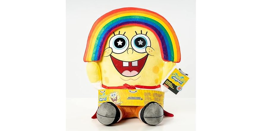 Spongebob Squarepants Rainbow HUGME 16IN Plush