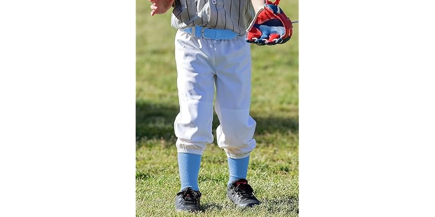 4 Pairs Baseball Socks & Belt Combo Set