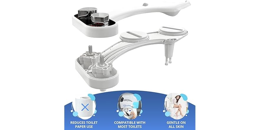Clear Rear Bidet Attachment for Toilet