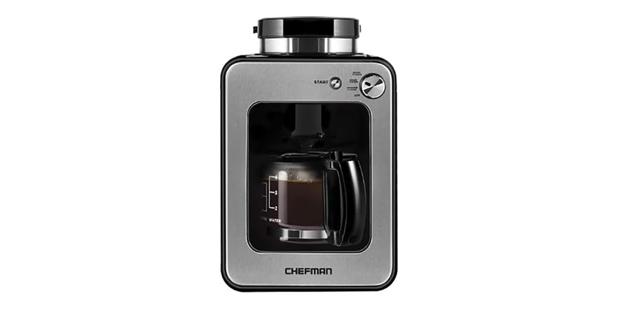 Chefman Grind and Brew 4 Cup Coffee Maker