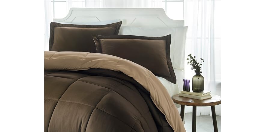 Down Reversible Comforter Set