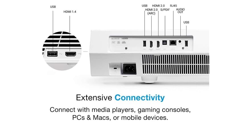 Optoma CinemaX P2 Smart 4K UHD Laser Projector