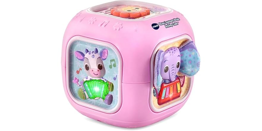 VTech Baby Busy Learners Music Activity Cube, Pink