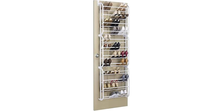 Whitmor Over The Door Shoe Rack, 36 Pair