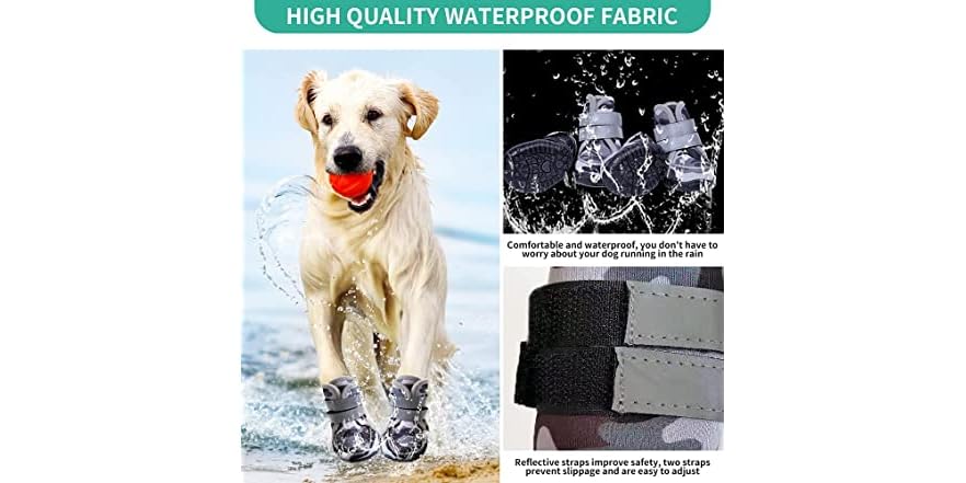 Dog Boots for Medium and Large Dogs