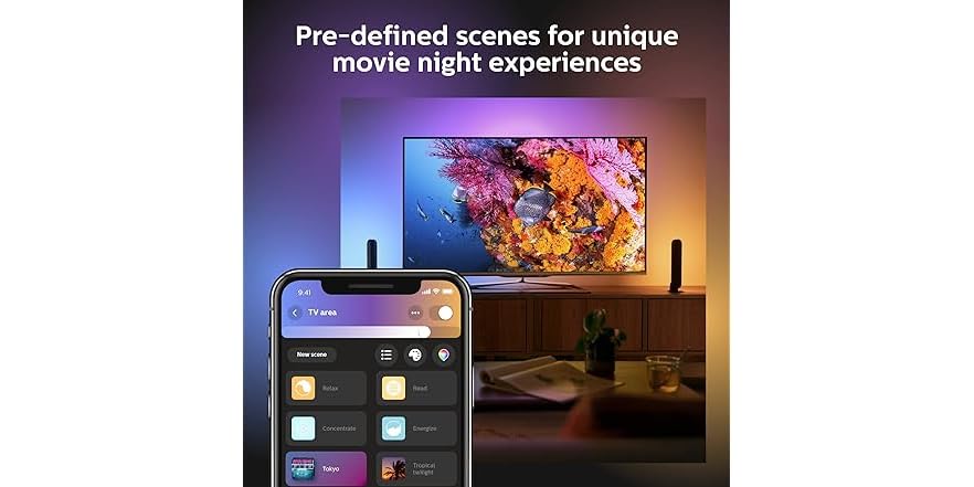 Philips Hue Light Bar Base Kit- 2 Pack