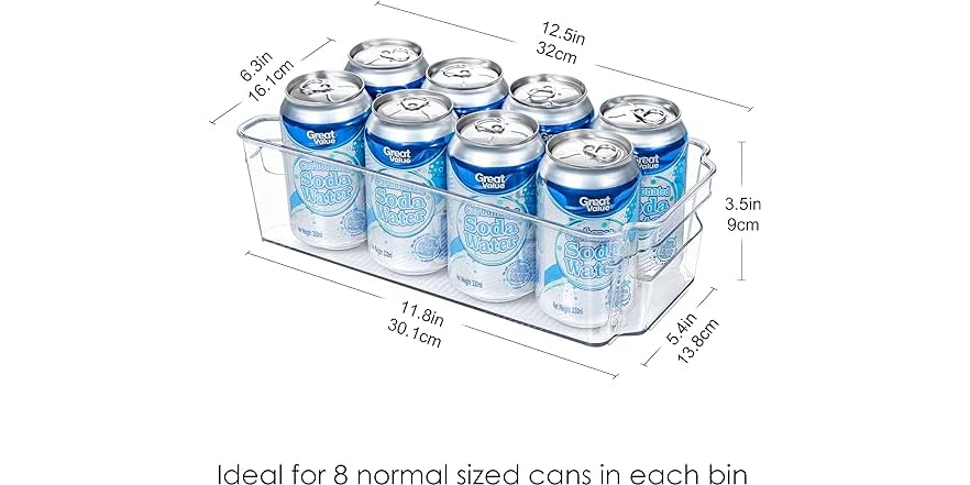 HOOJO Refrigerator Organizer Bins - 8pcs