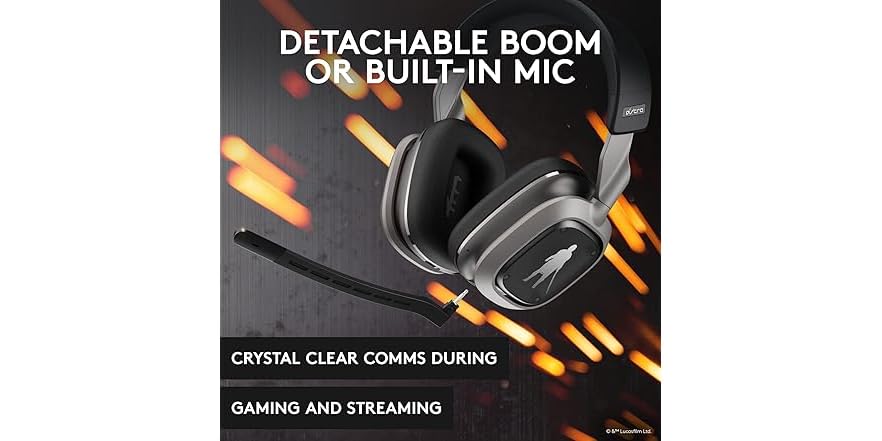 (NEW) Logitech Astro A30 Lightspeed Mandalorian Edition Headset (Open Box)