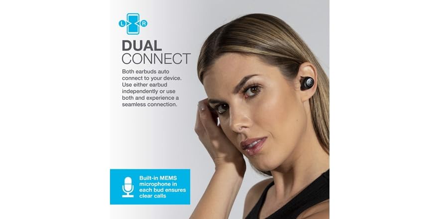 (2 PACK) JLab Go Air True Wireless Bluetooth Earbuds