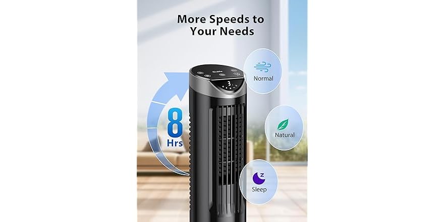 Grelife 13'' tower fan