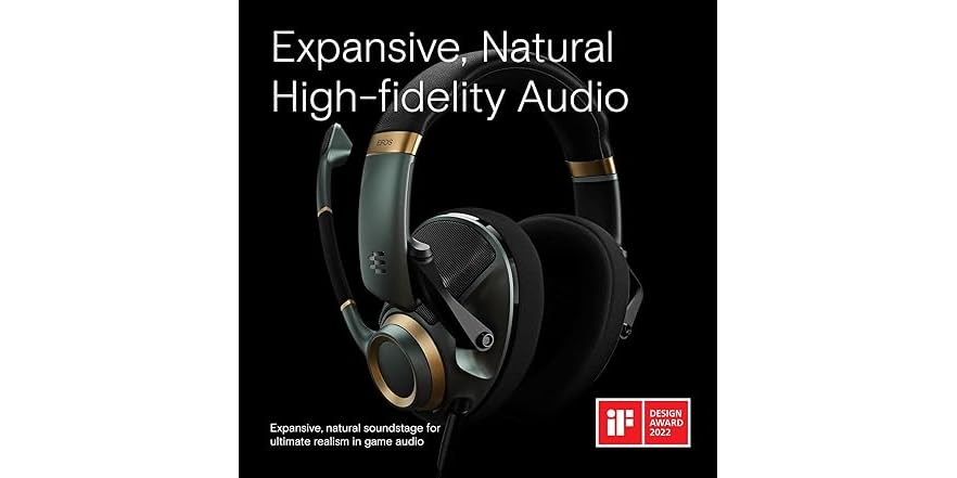 EPOS H6Pro Open Acoustic Gaming Headset with Mic