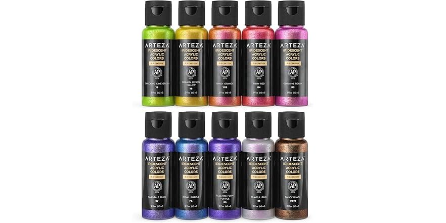 ARTEZA Iridescent Acrylic Paint Set