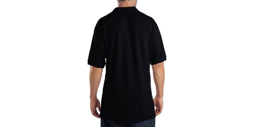 Dickies Men's Black Pique Polo 3-Pack
