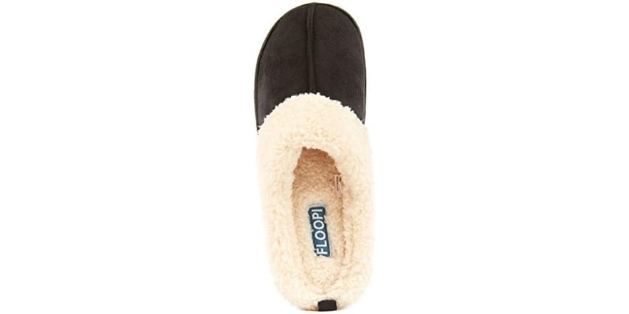 Floopi Womens Indoor Outdoor Slippers - Black