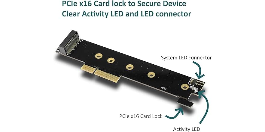 Vantec M.2 NVMe PCIe Low Profile Adapter