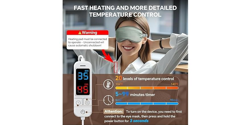 Visader Heated Eye Mask