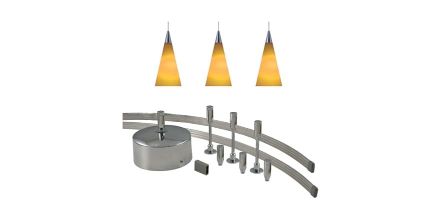 JESCO 3-Light Monorail Pendant Lighting Kit