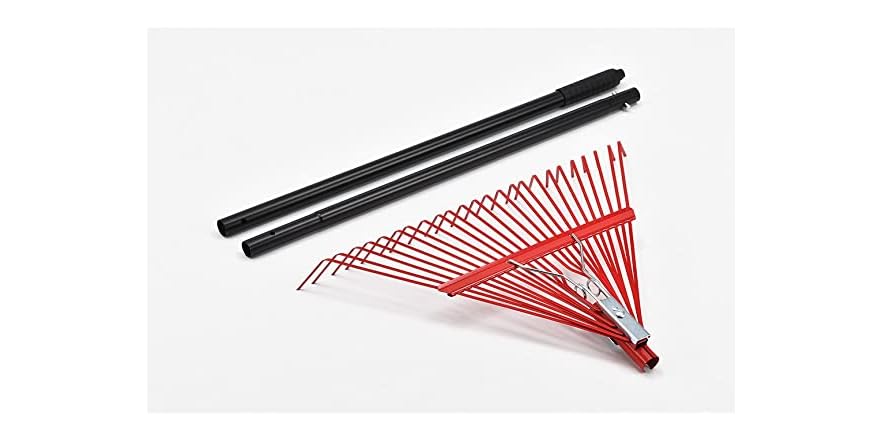 24 Inch Spring Brace Rake with 2pcs Steel Handles