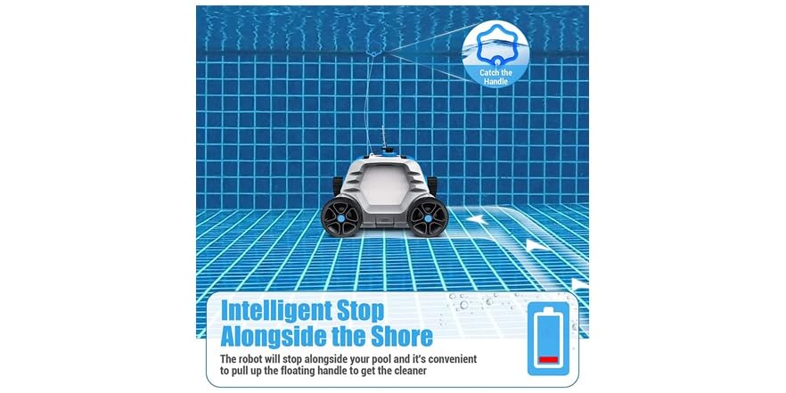 Qomotop Rechargeable Robotic Pool Cleaner (Open Box)