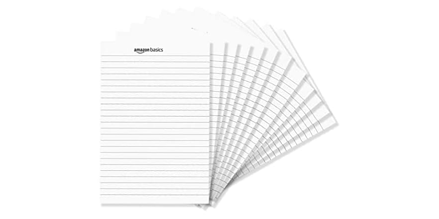 Amazon Basics Narrow Ruled Writing Pad