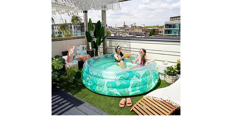 Tropi-Cool 7 Ft Inflatable Adult Pool