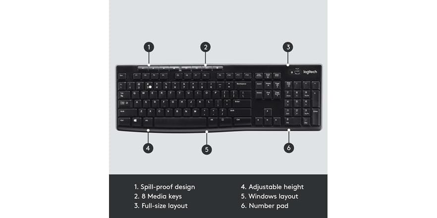 Logitech K270 Wireless Keyboard