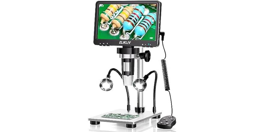 Elikliv EDM9 7'' LCD Digital Microscope 1200X