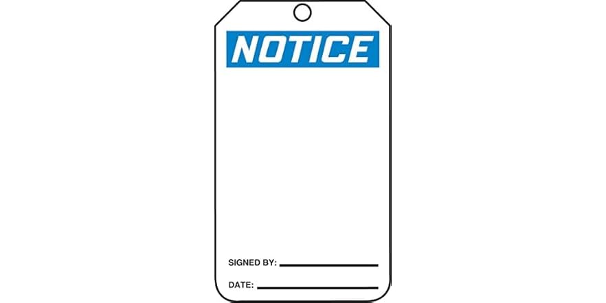 Accuform MDT811CTP PF-Cardstock Safety Tag