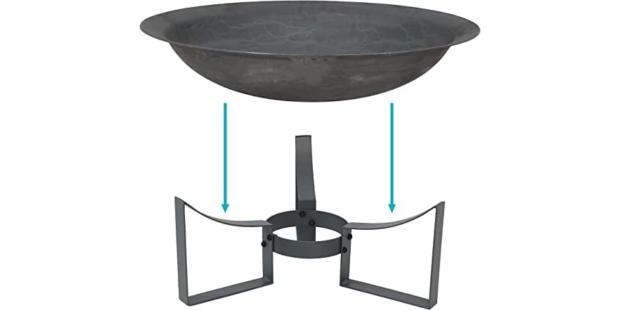 Modern Cast Iron Fire Pit Bowl with Stand