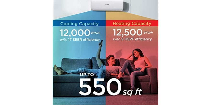 Commercial Cool Mini Split Air Conditioner with Heat
