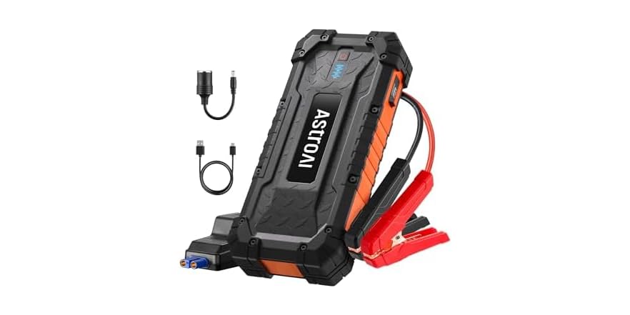 AstroAI S8 Ultra 4000A Jump Starter- Orange