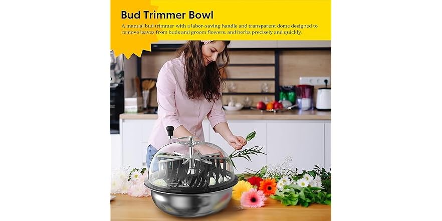 iPower 19" Bud Leaf Bowl Trimmer Machine