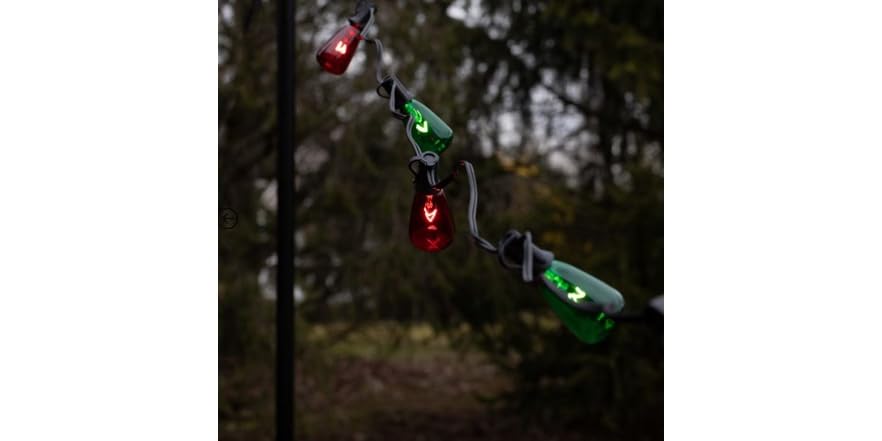 Electric String Lights Red&Green Bulbs